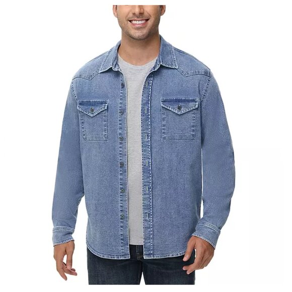 Frye | Shirts | Frye Mens Western Vintage Denim Buttondown Shirt | Poshmark